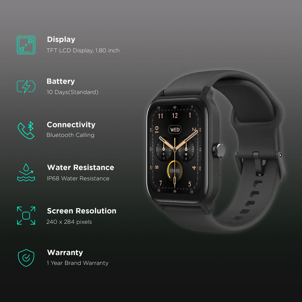 Buy Fastrack Reflex Nitro Smartwatch With Bluetooth Calling 45 6mm